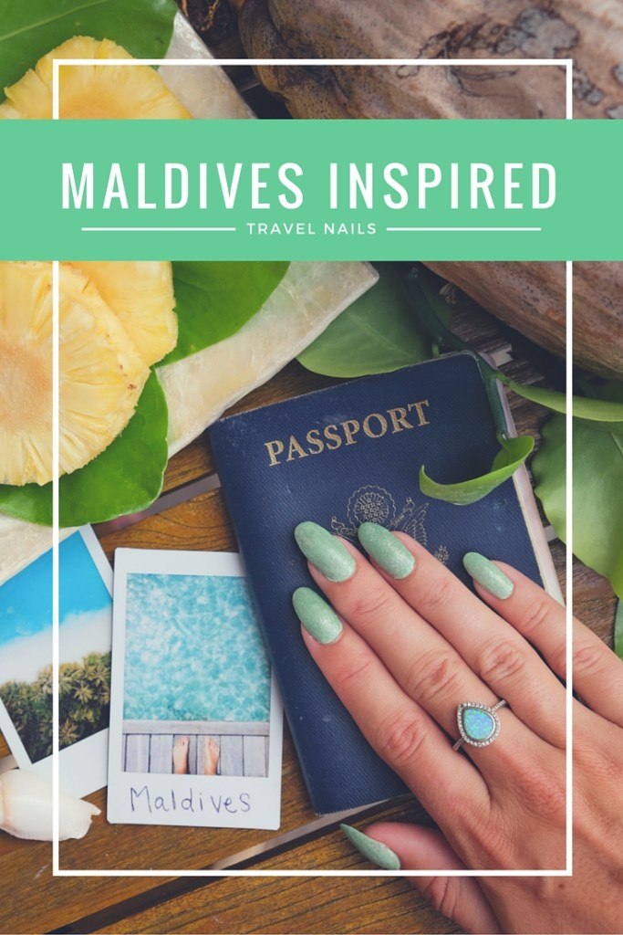 Maldives-Inspired Travel Nails • The Blonde Abroad
