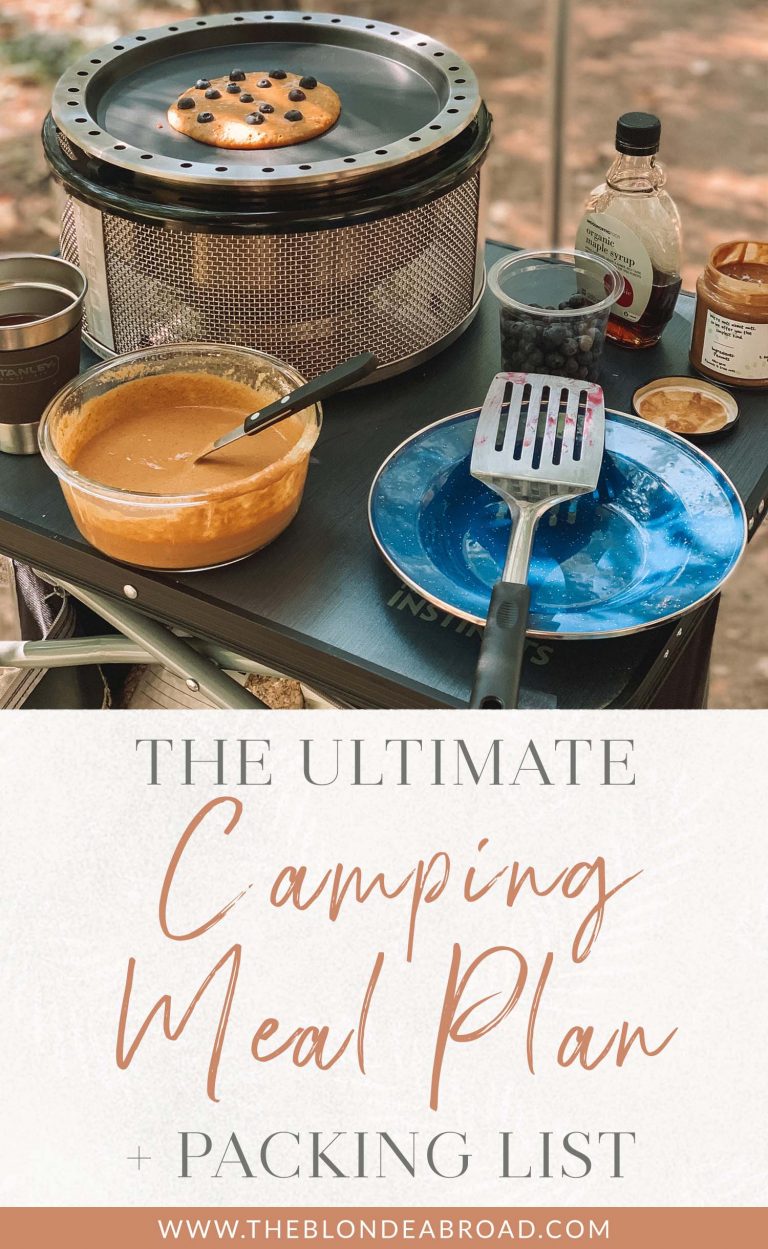 The Ultimate Camping Meal Plan + Packing List • The Blonde Abroad