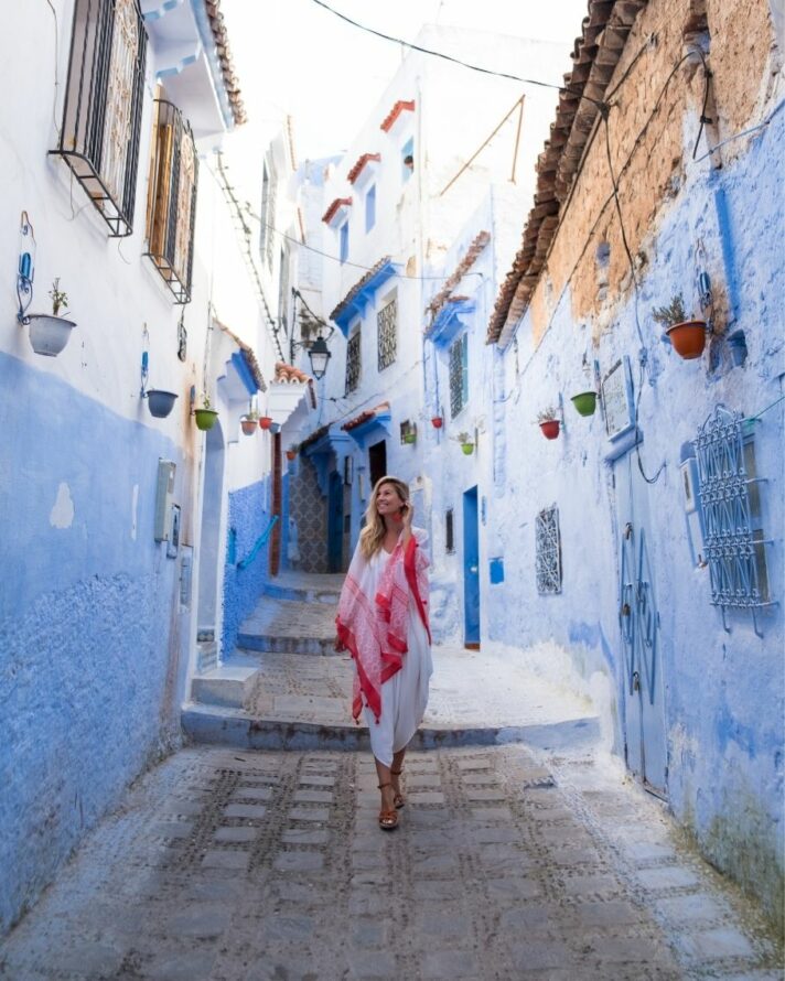 Chefchaouen Instagrammable Photo Spots Map • The Blonde Abroad